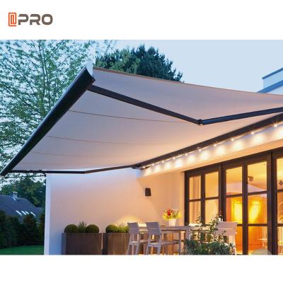 China PVC Sail Modern Aluminum Pergola For Party Retractable Cassette Awning for sale