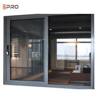 China Custom Aluminium Alloy Double Glass Sliding Window With Grill for sale