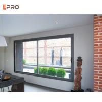 China Custom Aluminium Alloy Double Glass Sliding Window With Grill for sale