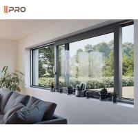 China AAMA 12mm Simple Aluminum Sliding Windows Aluminum Frame Glass Windows for sale
