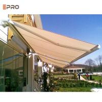 China Aluminum Folding Arm Awning Motorized Retractable Full Cassette Awning for sale