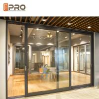 China T5 Aluminum Profile Sliding Glass Door House Gate Design Balcony Glass Sliding Door for sale