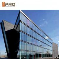 China Transparent blue and white  Glass Curtain Walls for Modern Architecture for sale