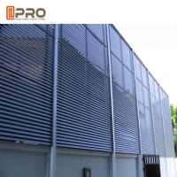 China Customized Aluminium Sun Shade Louvres Exterior Aerofoil Louver Sun Shading for sale