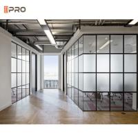China Customization Modern Office Partitions Room Soundproof Double Glass Wall Aluminium Frame System for sale