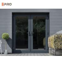China Double Glazed Aluminium Glass Hinged Door Garden Door Exterior Anti-noise Hinges Door for sale