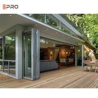 China Customized Heavy Duty 6063 Aluminum Folding Doors Thermal Break Bi Fold Door Patio Door for sale