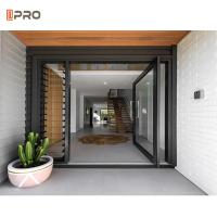 China 2.0mm Entrance Front Aluminum Pivot Doors Glass Spring Closer Floor Pivot Entry Doors for sale