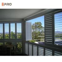 China European Aluminium Louver Window Movable Louvers Plantation Shutter Parts for sale