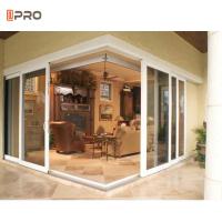 China Soft Close Aluminum Sliding Glass Doors Damper Waterproof for sale