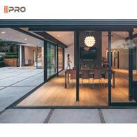 China Soft Close Aluminum Sliding Glass Doors Damper Waterproof for sale