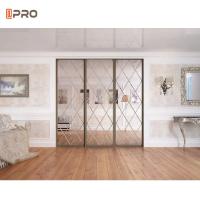 China Safe Aluminium Sliding Glass Doors Double Commercial Water Proof Tempered As2047 for sale