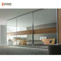 China Safe Aluminium Sliding Glass Doors Double Commercial Water Proof Tempered As2047 for sale