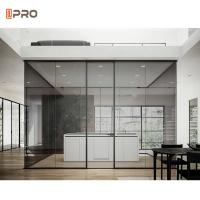 China Safe Aluminium Sliding Glass Doors Double Commercial Water Proof Tempered As2047 for sale