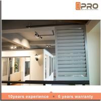 China Electrical Exterior Aluminum Louver Shutter Window Adjustable Shades Sliding Louver Sun Window for sale