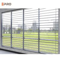 China Horizontal Aluminum Louver Window Glass Slats Rain Closet Door Aluminum Shutters for sale