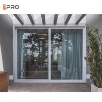 China Exterior Balcony Aluminium Sliding Glass Doors System White Triple Glass Pocket Doors for sale