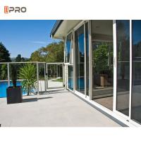 China Customized Balcony Patio Aluminum Sliding Glass Doors System Powder Coating for sale
