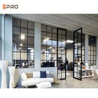 China Movable Soundproof Modern Office Partitions Panels 108mm Fireproof Glass Wall Separation Wall for sale