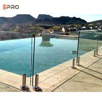 China Decorative Garden Fencing Aluminum Balustrade U Channel Glass Railing System Glass Handrail Balcony for sale