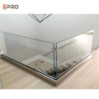 China Eco Friendly Aluminum Balustrade Indoor Stair Railings Stainless Post For Glass Railing Parts for sale