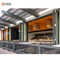 China Soundproof Aluminium Bifold Glass Window Screens Bifold Aluminum Doors for sale