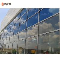 China Energy-Efficient  black  and customized Glass Curtain Walls for Offices for sale