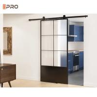 China Interior Sliding Barn Doors Brush Seal Boat Mesh Security Aluminum Glass Sliding Door for sale
