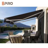 China Gazebos Modern Aluminum Pergola Folding Arm Motorized Retractable Full Cassette Awning for sale