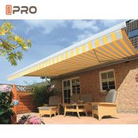 China Gazebos Modern Aluminum Pergola Folding Arm Motorized Retractable Full Cassette Awning for sale