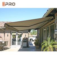 China Gazebos Modern Aluminum Pergola Folding Arm Motorized Retractable Full Cassette Awning for sale