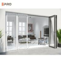 China Customized Graphic Soundproof Aluminum Glass Folding Doors For Villa for sale