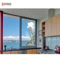 China AAMA 12mm Simple Aluminum Sliding Windows Aluminum Frame Glass Windows for sale