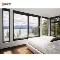 China AAMA 12mm Simple Aluminum Sliding Windows Aluminum Frame Glass Windows for sale