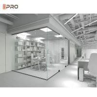 China Building Tempered Clear Glass Modern Office Partitions Frosted Glass Wall Partition for sale