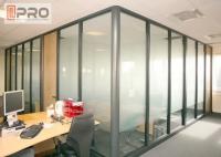 China Concise Design Modern Office Partitions Decorative Clear Glass Partition Wall Sound Proof for sale