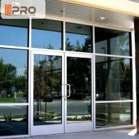 China Huge Modern Black White Aluminium Hinged Doors Profession Security Doors For Home for sale