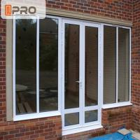 China Huge Modern Black White Aluminium Hinged Doors Profession Security Doors For Home for sale
