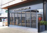 China Commercial Aluminium Glass Hinged Doors Exterior Store Entrance Front Doors for sale