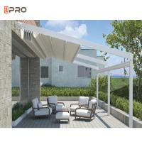 China Customized Modern Aluminium Pergola Waterproof Sunshade Retractable Adjustable Pvc Roof for sale