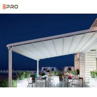 China Retractable Modern Aluminum Pergola Garden Gazebos For Luxury Sunrooms for sale