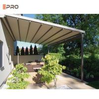 China Retractable Modern Aluminum Pergola Garden Gazebos For Luxury Sunrooms for sale