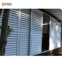 China Outdoor Ventilation Fixed Blade Aluminium Louver Window Door Fade Resistant for sale