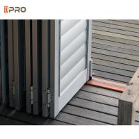 China Rational Construction Aluminum Louver Door Louver Shutter Window Water Proof for sale