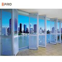 China Rational Construction Aluminum Louver Door Louver Shutter Window Water Proof for sale