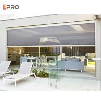China Windproof Day And Night Roller Blinds Outdoor Motorized Tubular Motor for sale