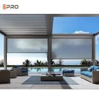 China Windproof Day And Night Roller Blinds Outdoor Motorized Tubular Motor for sale