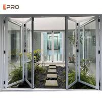 China Waterproof Aluminium Folding Doors Thermal Break Bifold Exterior Patio Accordion Door for sale