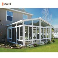 China Customized Sunroom Outdoor Glass Florida Room For Garden Glass House Aluminum Bathroom for sale