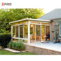 China Customized Sunroom Outdoor Glass Florida Room For Garden Glass House Aluminum Bathroom for sale